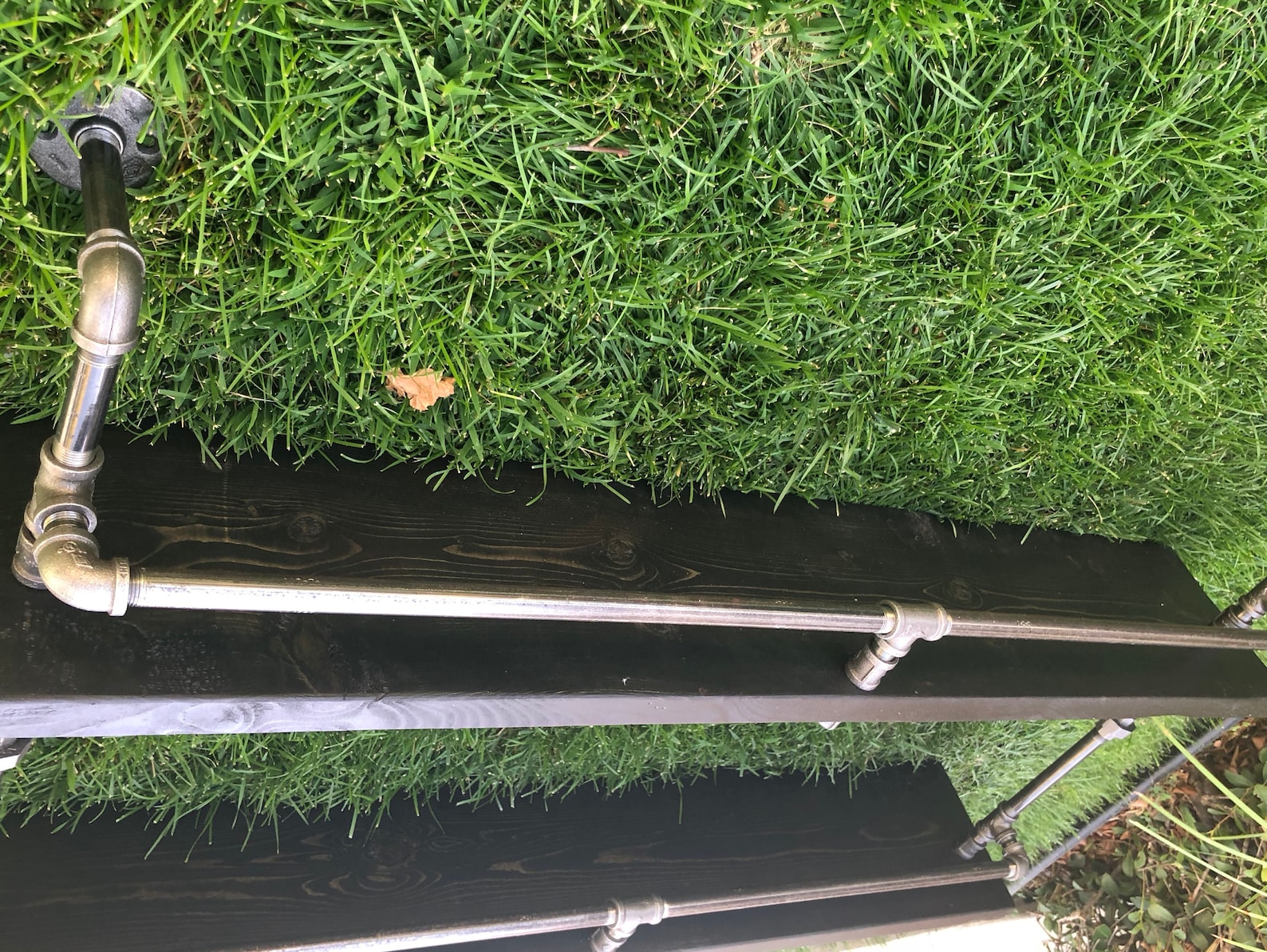 Industrial Pipe Bar Pipes Wood Bar Shelf Shelving Wall - Etsy