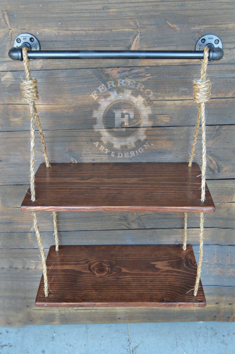 Rustic Shelf, Industrial Shelf, Rustic Decor, Industrial Decor, Wall ...