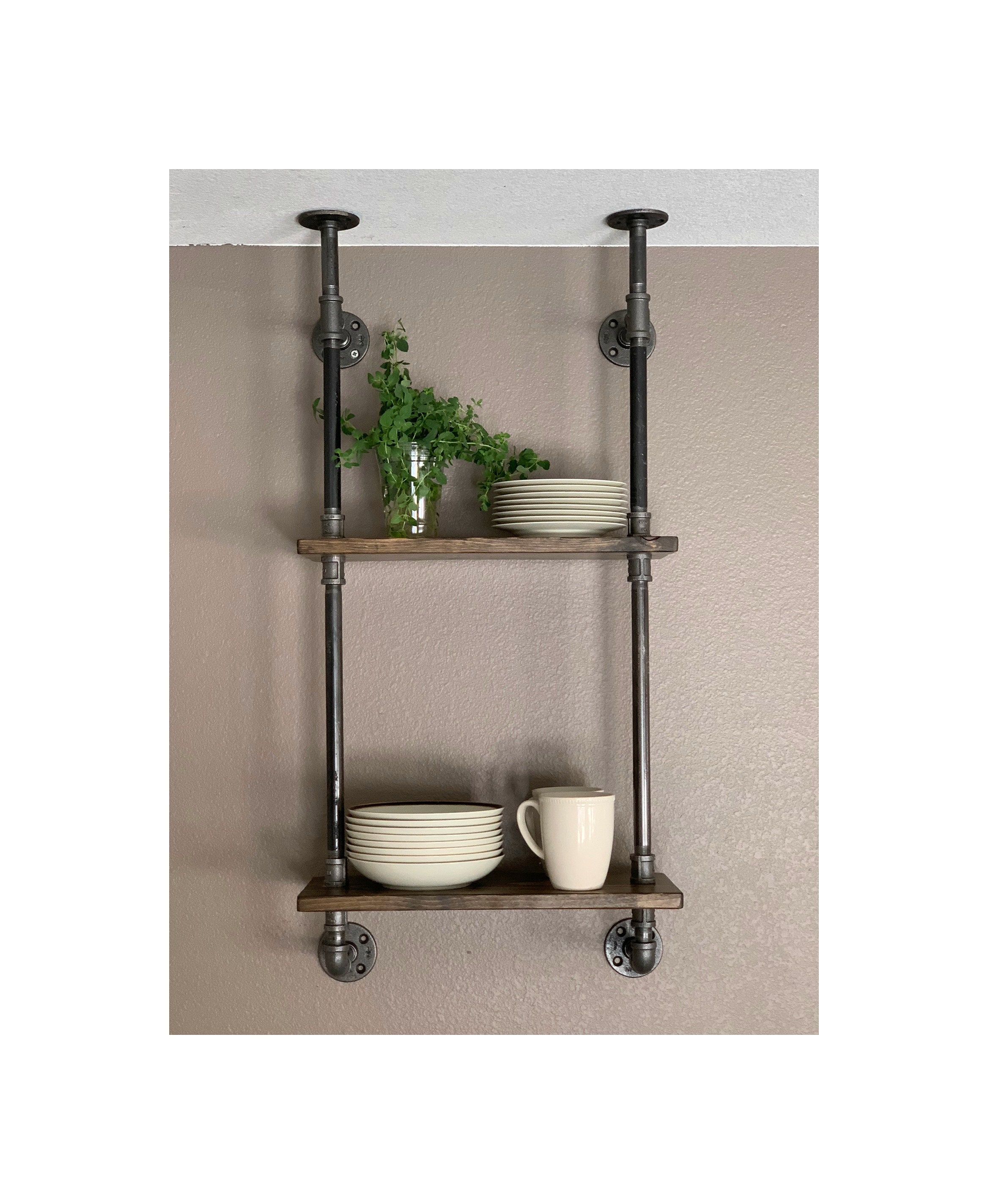 Kitchen Industrial Wall Art Decor Pipe Wood Reclaimed - Etsy