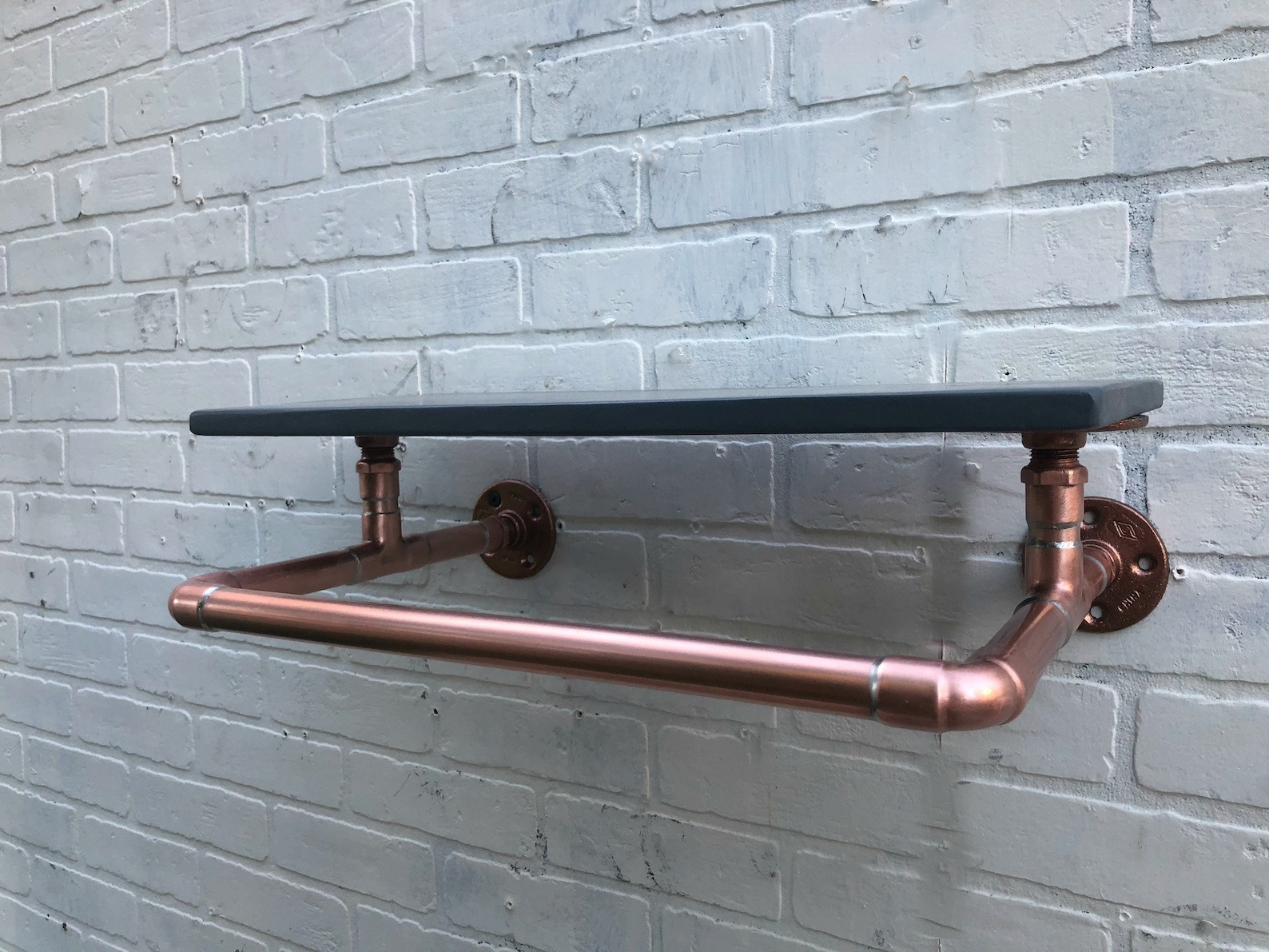 Rack Shelf, Industrial Shelf, Copper Rack, Copper Shelf, Clothing Rack ...