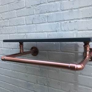 Rack Shelf, Industrial Shelf, Copper Rack, Copper Shelf, Clothing Rack ...