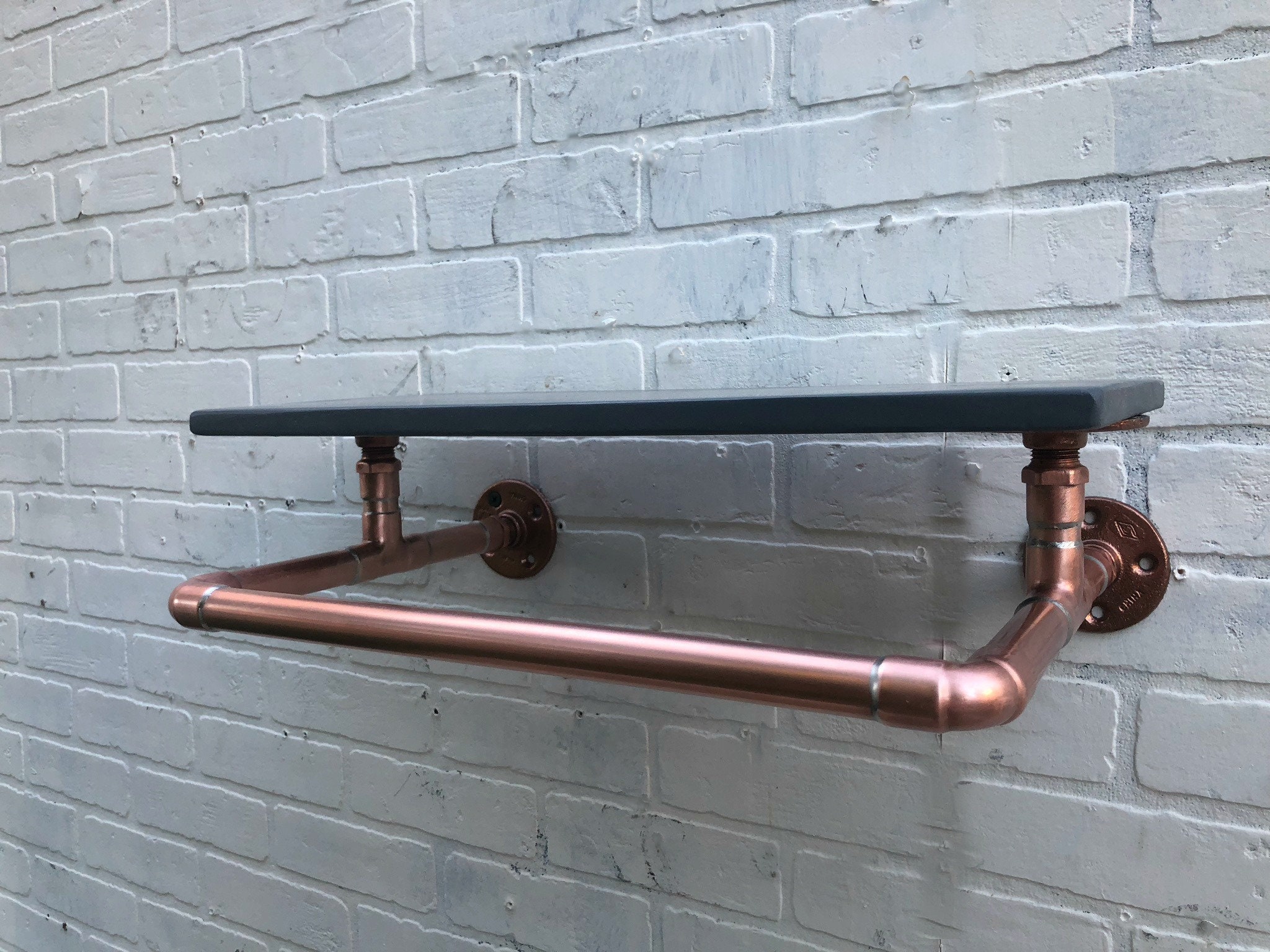 Rack Shelf Industrial Shelf Copper Rack Copper Shelf - Etsy