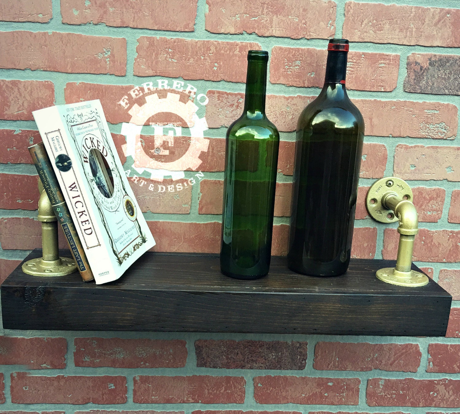 Industrial Shelf Steampunk Shelf Rustic Shelf Pipe Shelf | Etsy