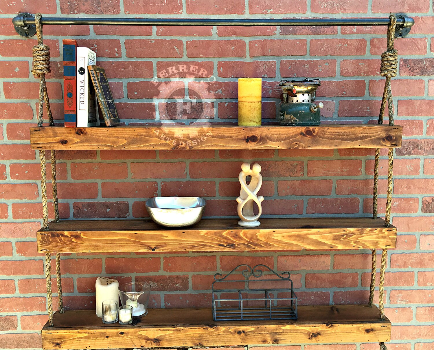 Rustic Shelf, Industrial Shelf, Wall Shelf, Rustic Decor, Industrial ...