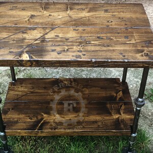 Pipe Table , Industrial Table, Rustic Table , Pipes , Wood , Side Table ...