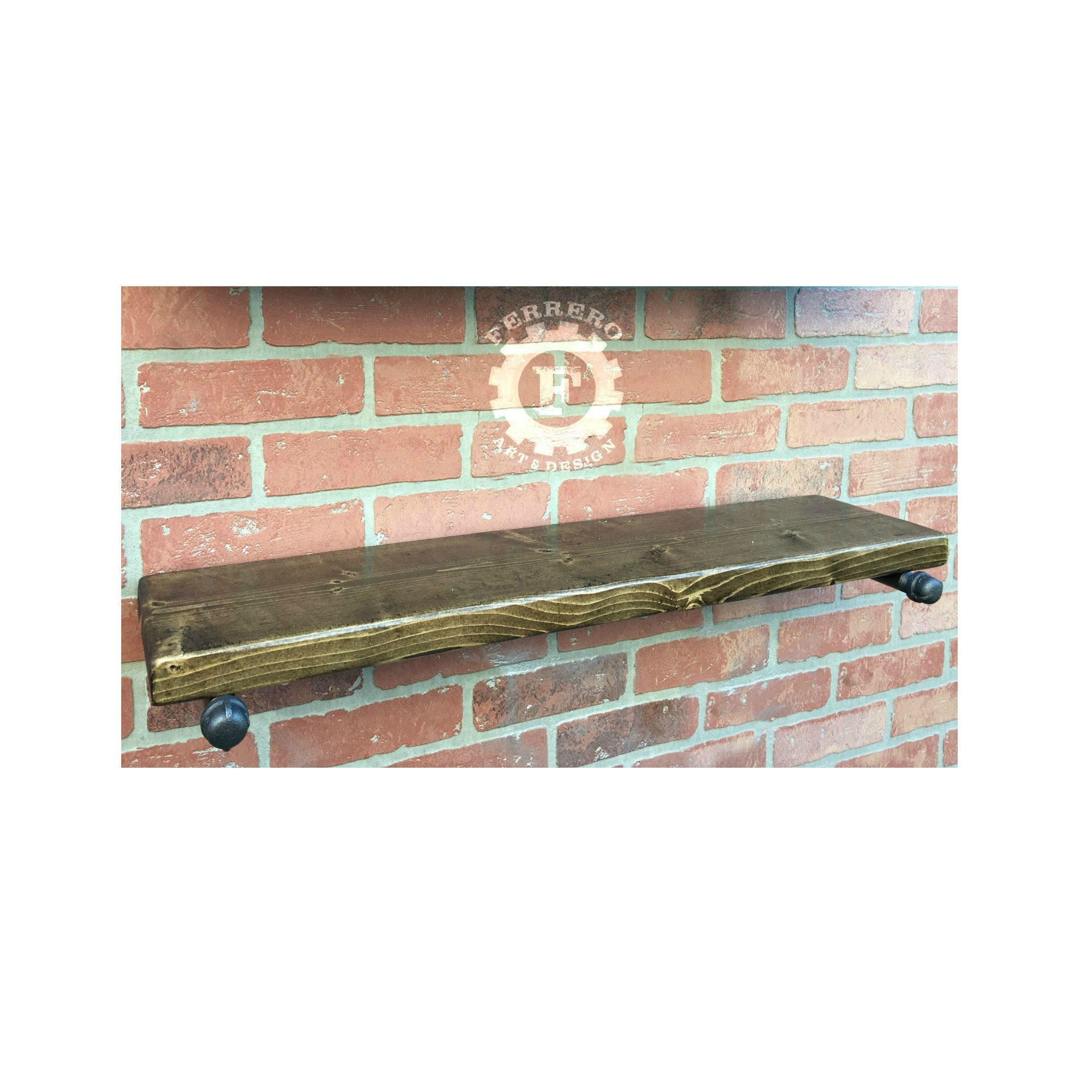 Industrial Shelf Floating Shelves Floating Shelf Reclaimed | Etsy