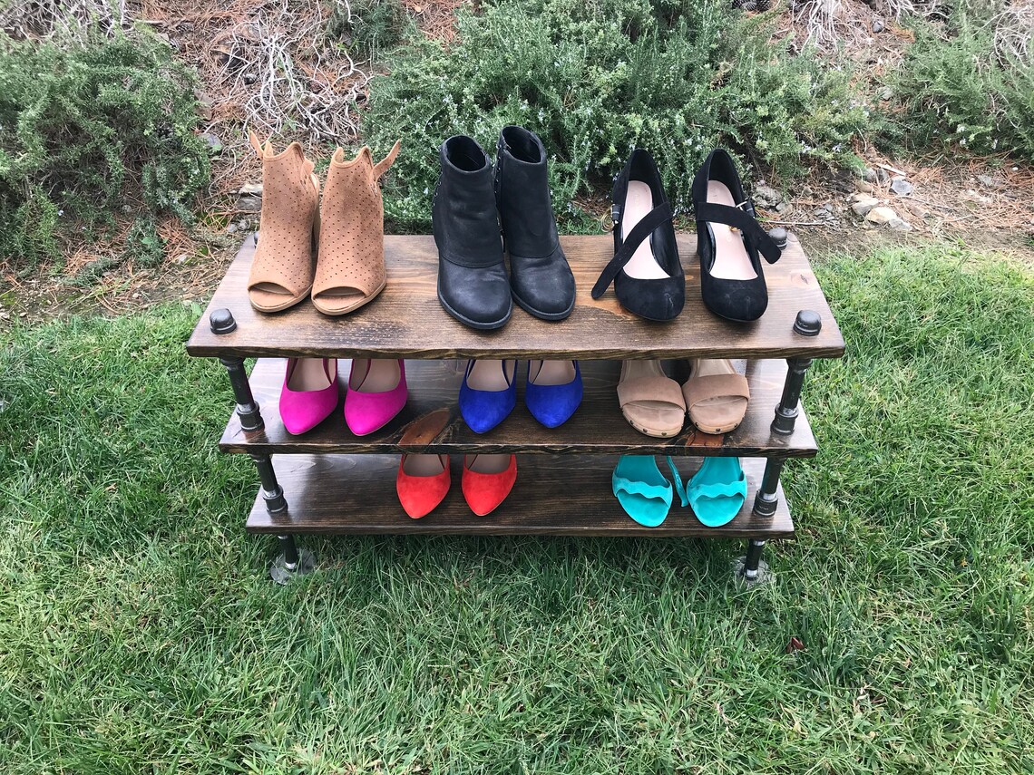 Industrial shoe rack | Etsy