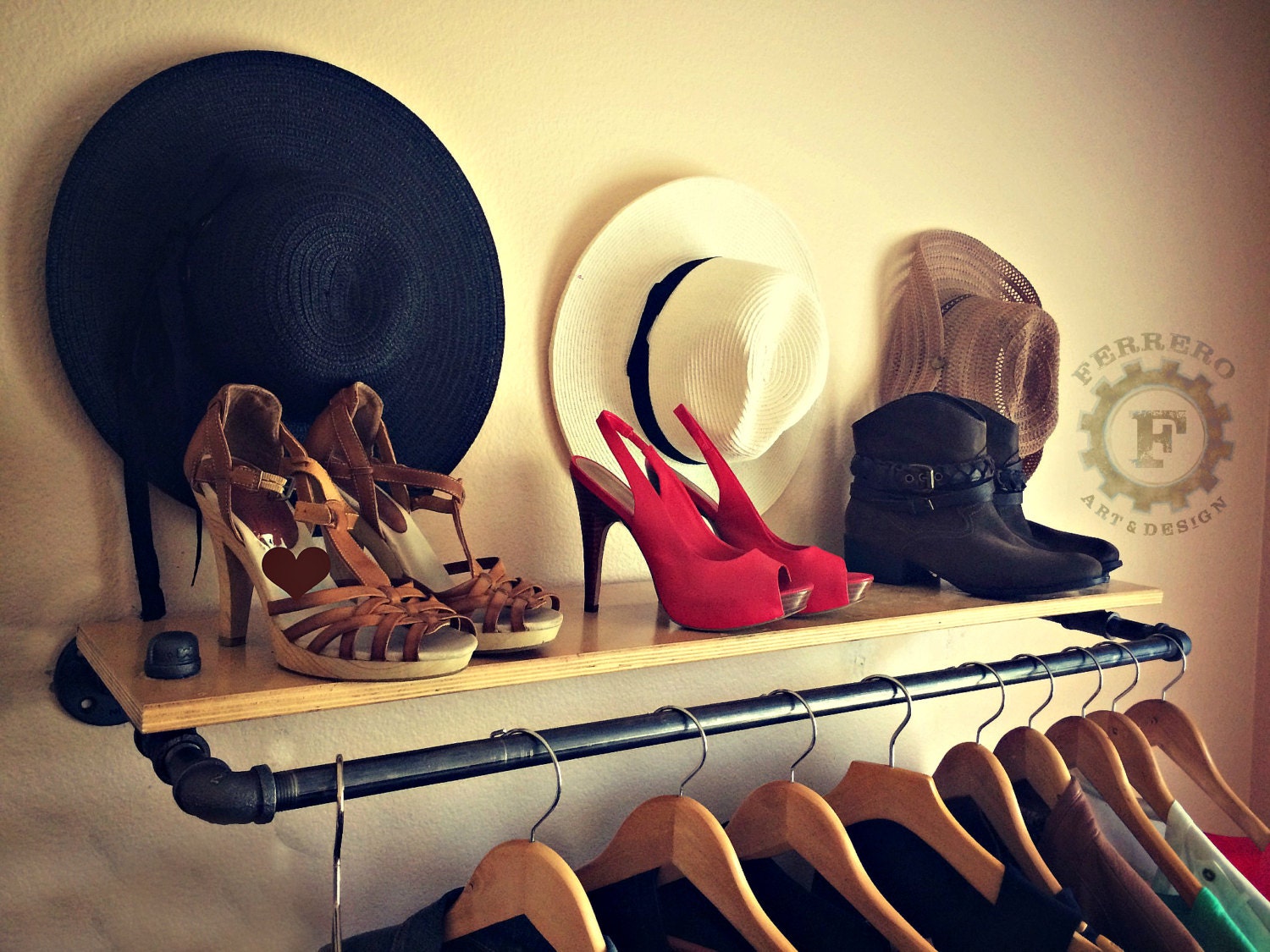 35 Rack Shelf Rack Clothing Rack Industrial Decor | Etsy