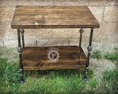 Pipe Table Industrial Table Rustic Table Pipes Wood - Etsy