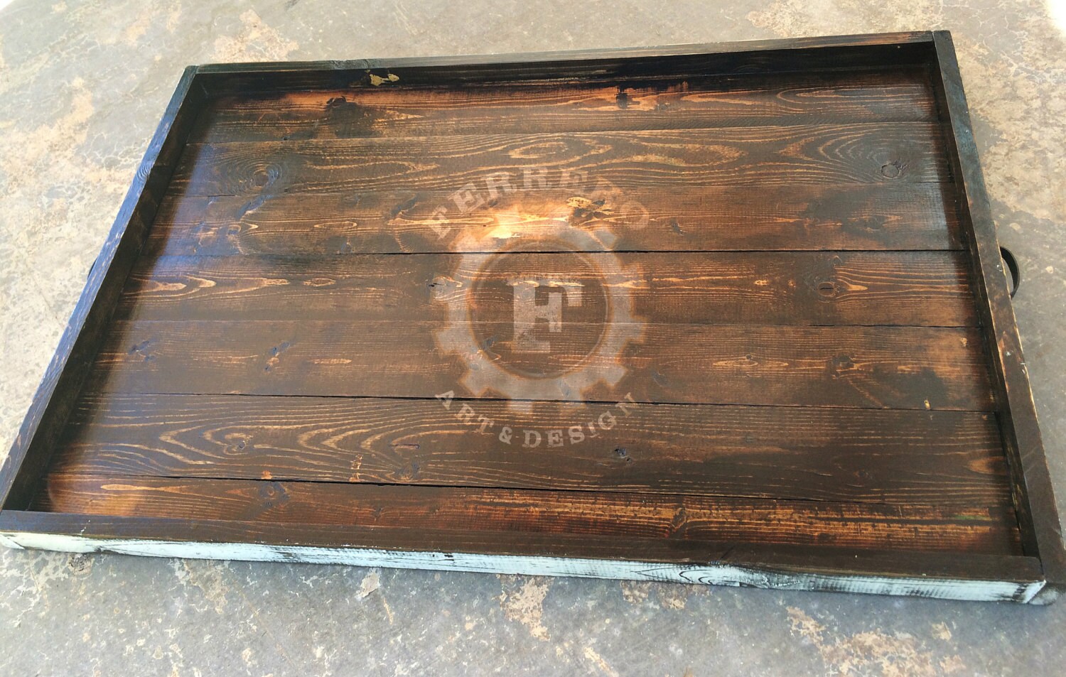 Wood Tray, Rustic Tray, Shabby Chic, Reclaimed, Large Tray, Shabby Tray ...