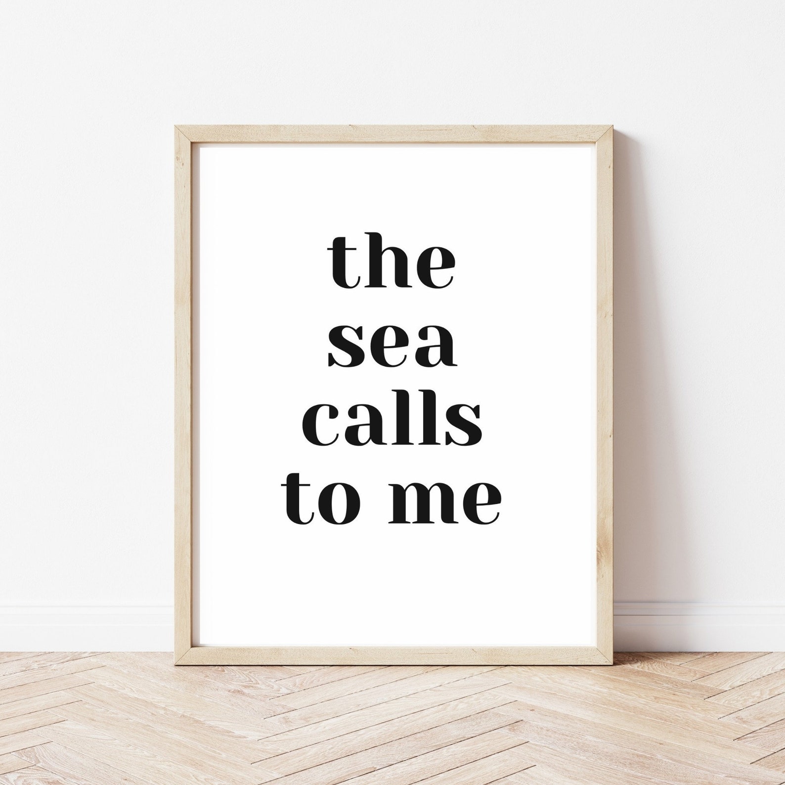 The Sea Calls to Me Printable Wall Art Instant Download Wall Art Quotes ...