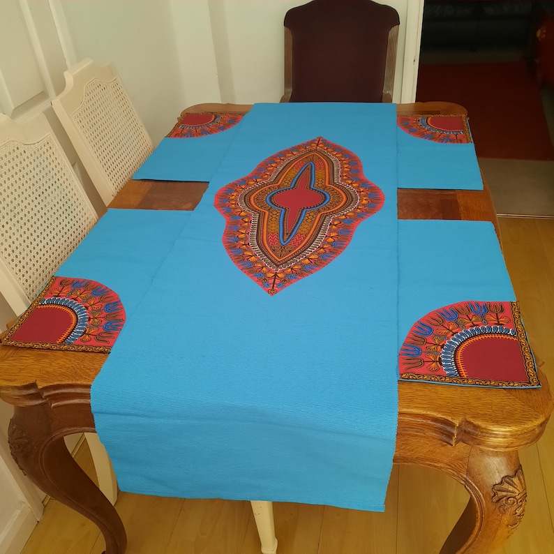 African Ankara Dashiki Kente Print Fabric Table Runner - Etsy