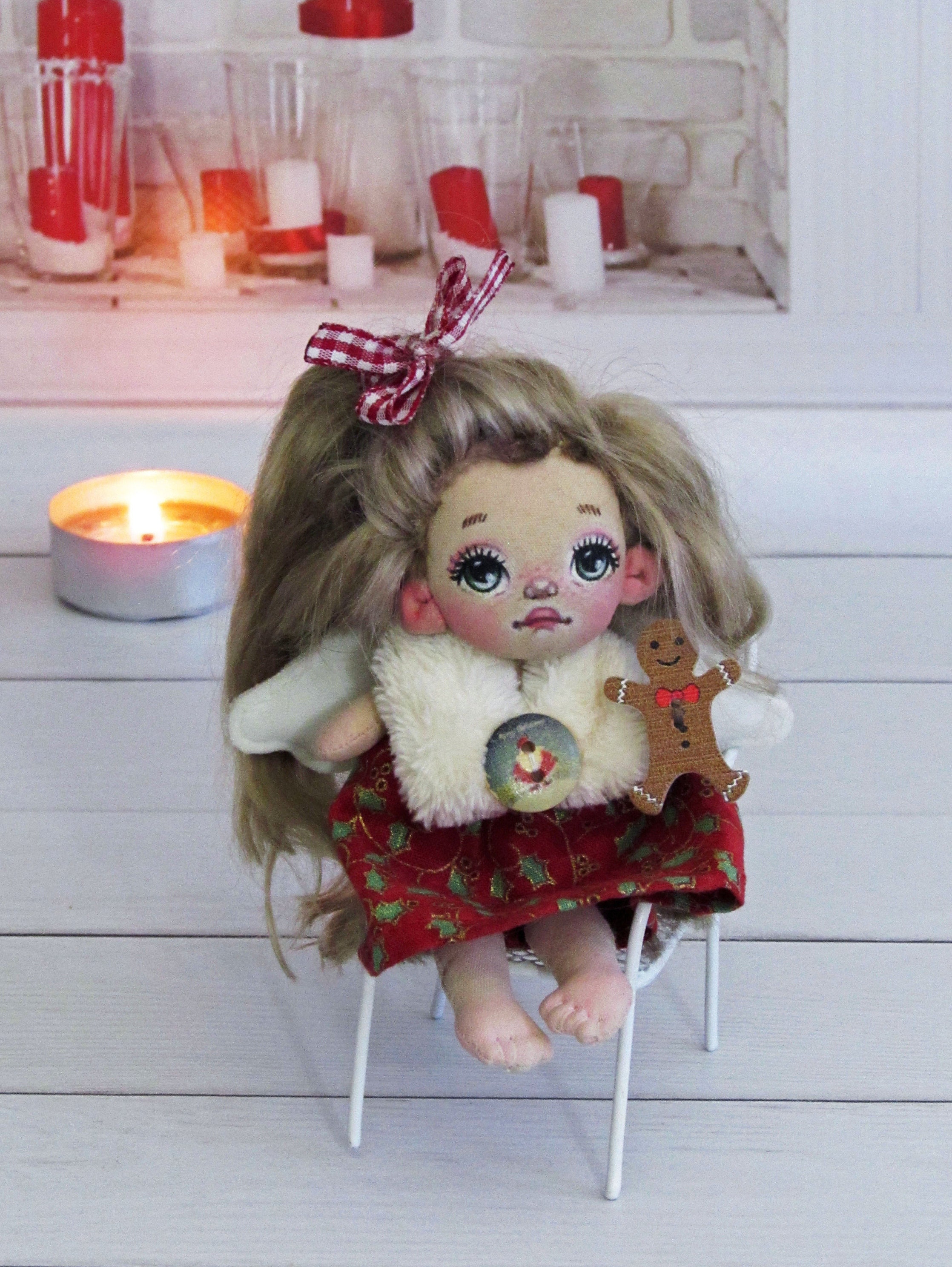 Angel christmas gift textile angel doll Christmas angel | Etsy