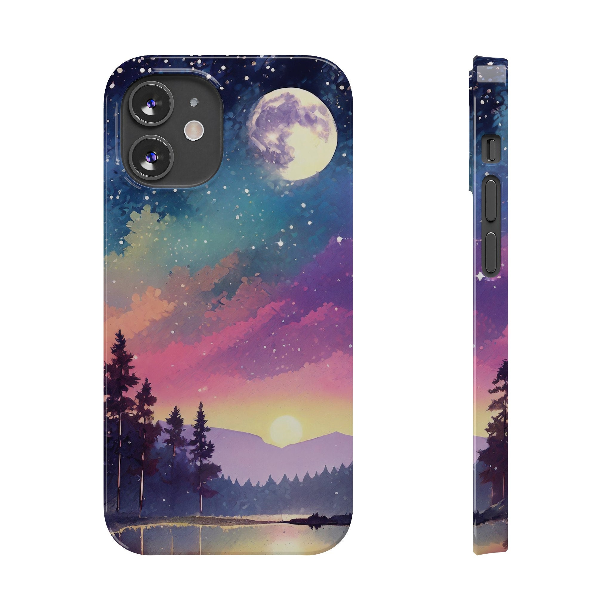 Bathed in Moonlight Forest Night Landscape iPhone Case for All iPhone ...