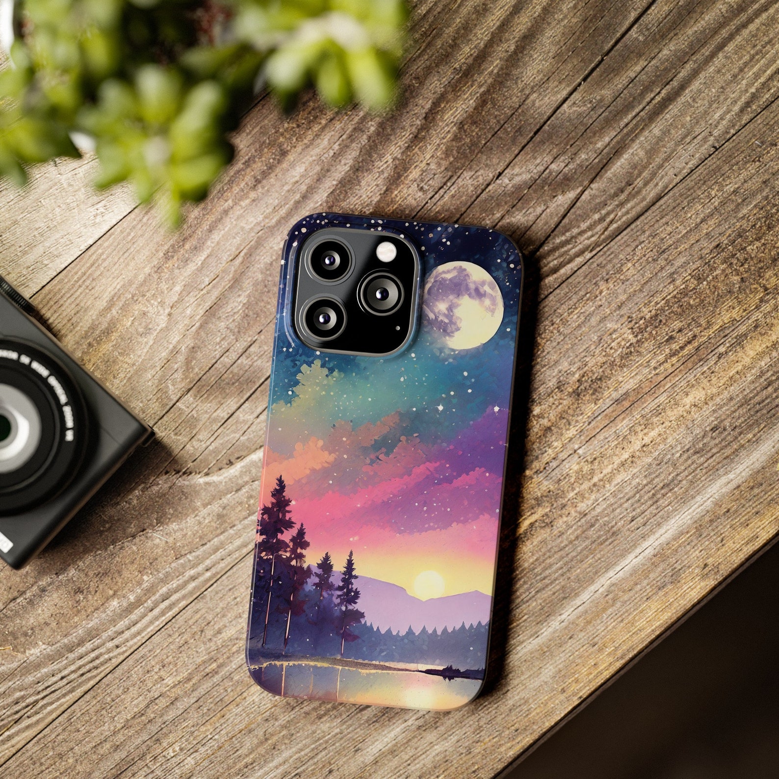 Bathed in Moonlight Forest Night Landscape iPhone Case for All iPhone ...