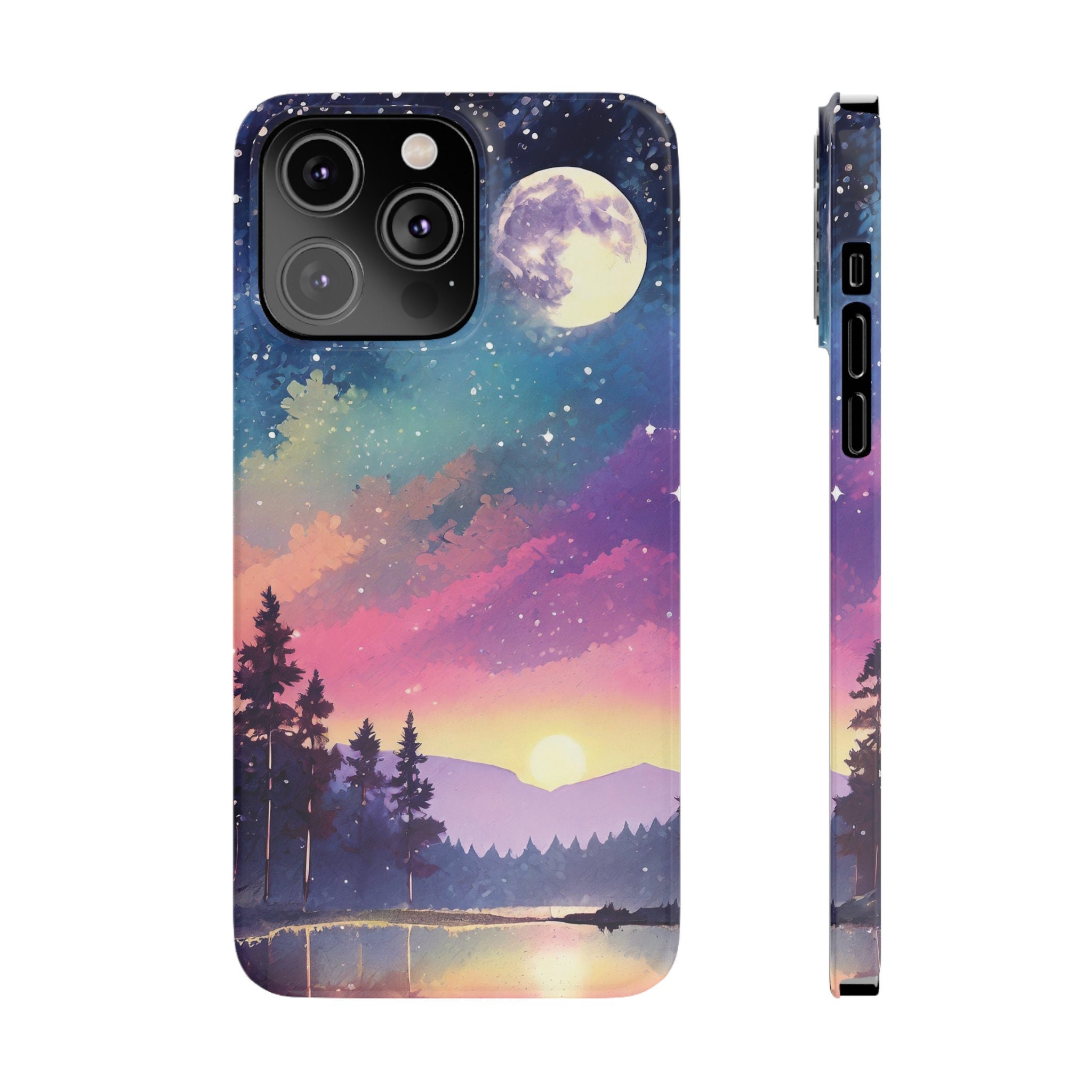 Bathed in Moonlight Forest Night Landscape iPhone Case for All iPhone ...