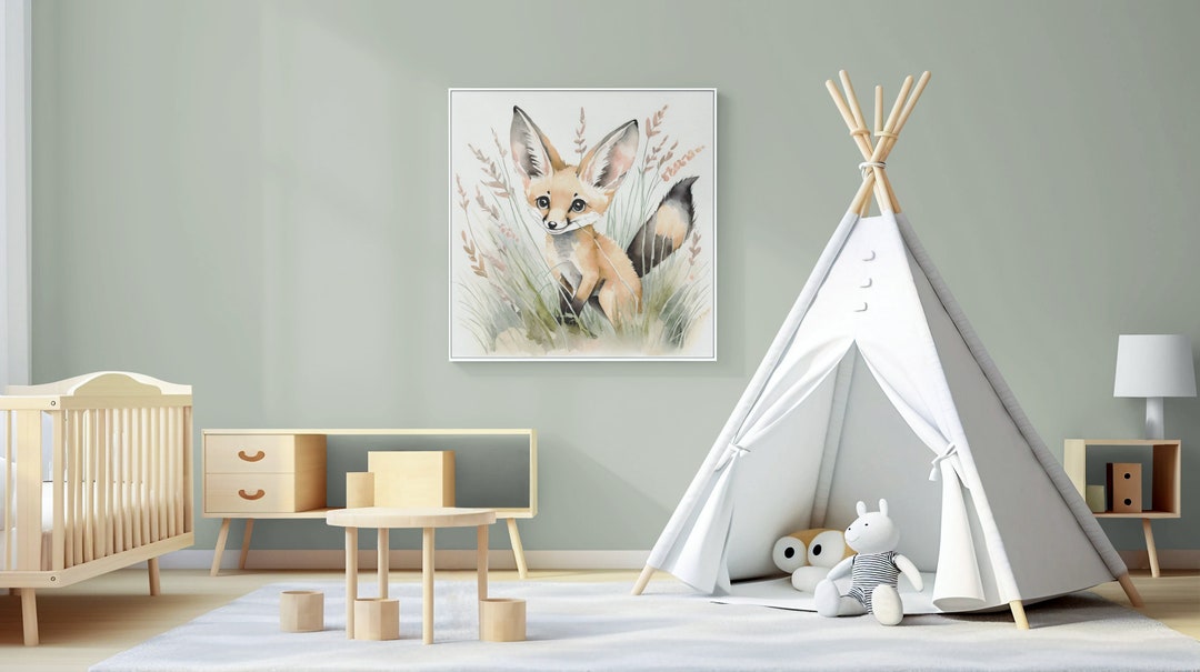 Big Ears, Big Dreams: Fennec Fox Nursery Art Print, Nursery Wall Décor ...