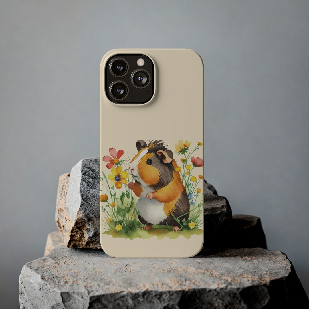 Adorable Guinea Pig iPhone Case: Floral Design - Etsy