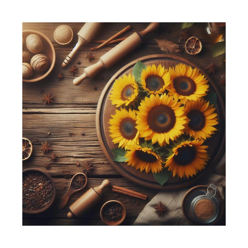 Rustic Sunflower Wall Decor 23, Wall Hanging, Sunflower Art, Earthy ...