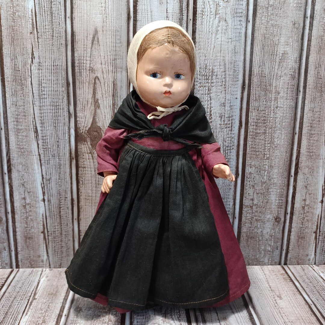 Vintage Effanbee Grumpy German Dutch Plain Amish Outfit Female Doll. - Etsy
