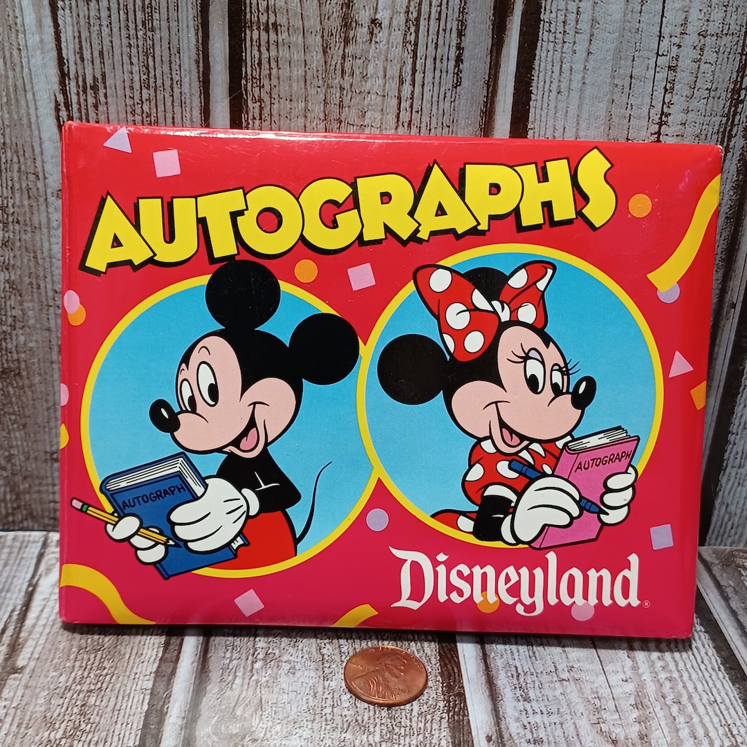 Vintage Walt Disney Disneyland Character Autograph Book With Several ...