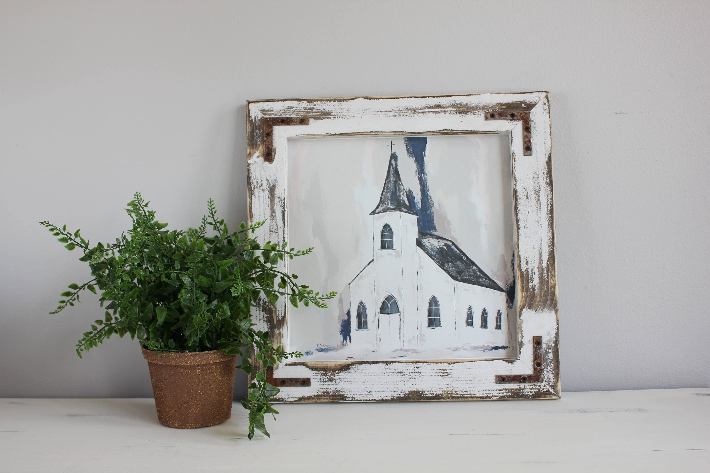 Abstract Paintings Of Churches