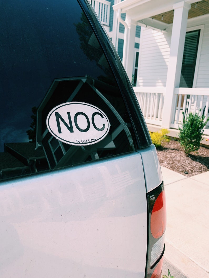 No One Cares Sticker Vinyl Sticker Bumper Sticker // Laptop - Etsy