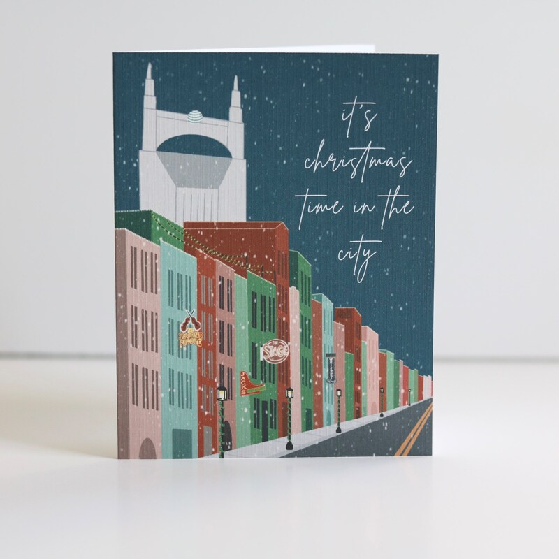 City Christmas Cards Set - Etsy