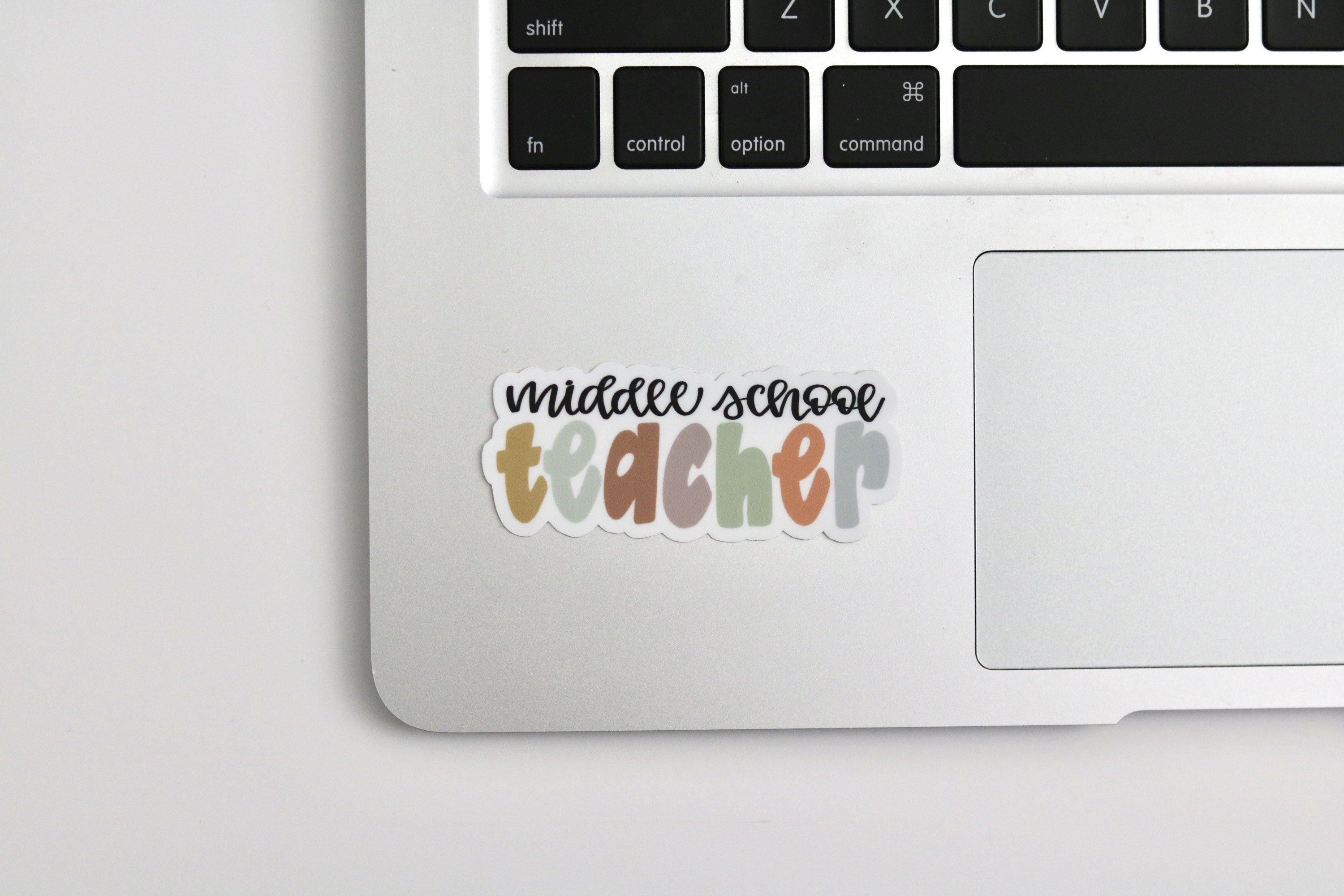 Middle School Teacher Vinyl Sticker Teacher Laptop Sticker / | Etsy