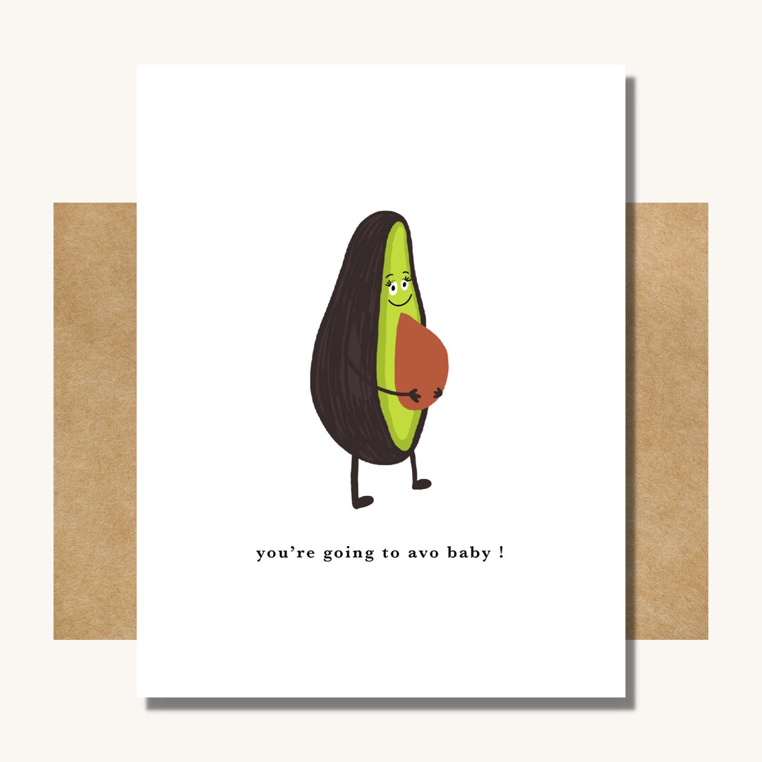 Avo Baby Shower Card – Funny New Parent Gift - Etsy