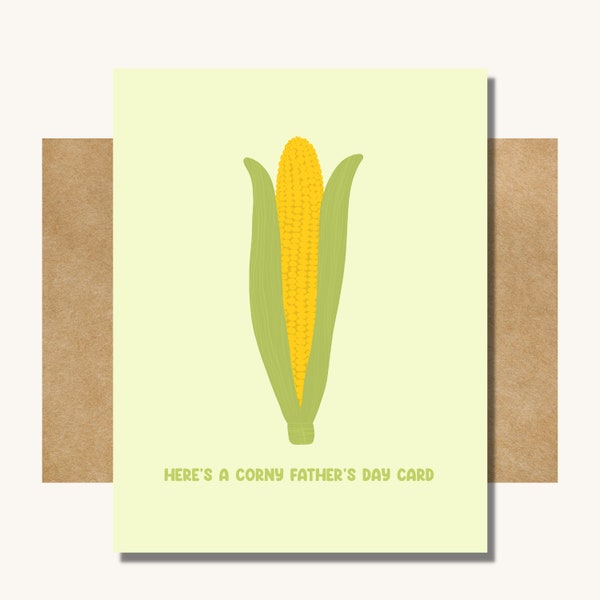 Corn Pun Card - Etsy