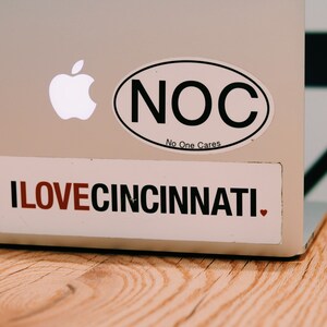 No One Cares Sticker Vinyl Sticker — Bumper Sticker // Laptop Sticker ...