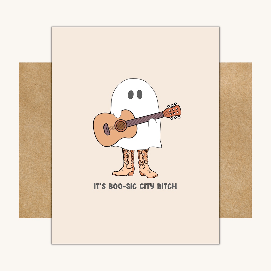 Funny Nashville Halloween Card – Boo-sic City - Etsy