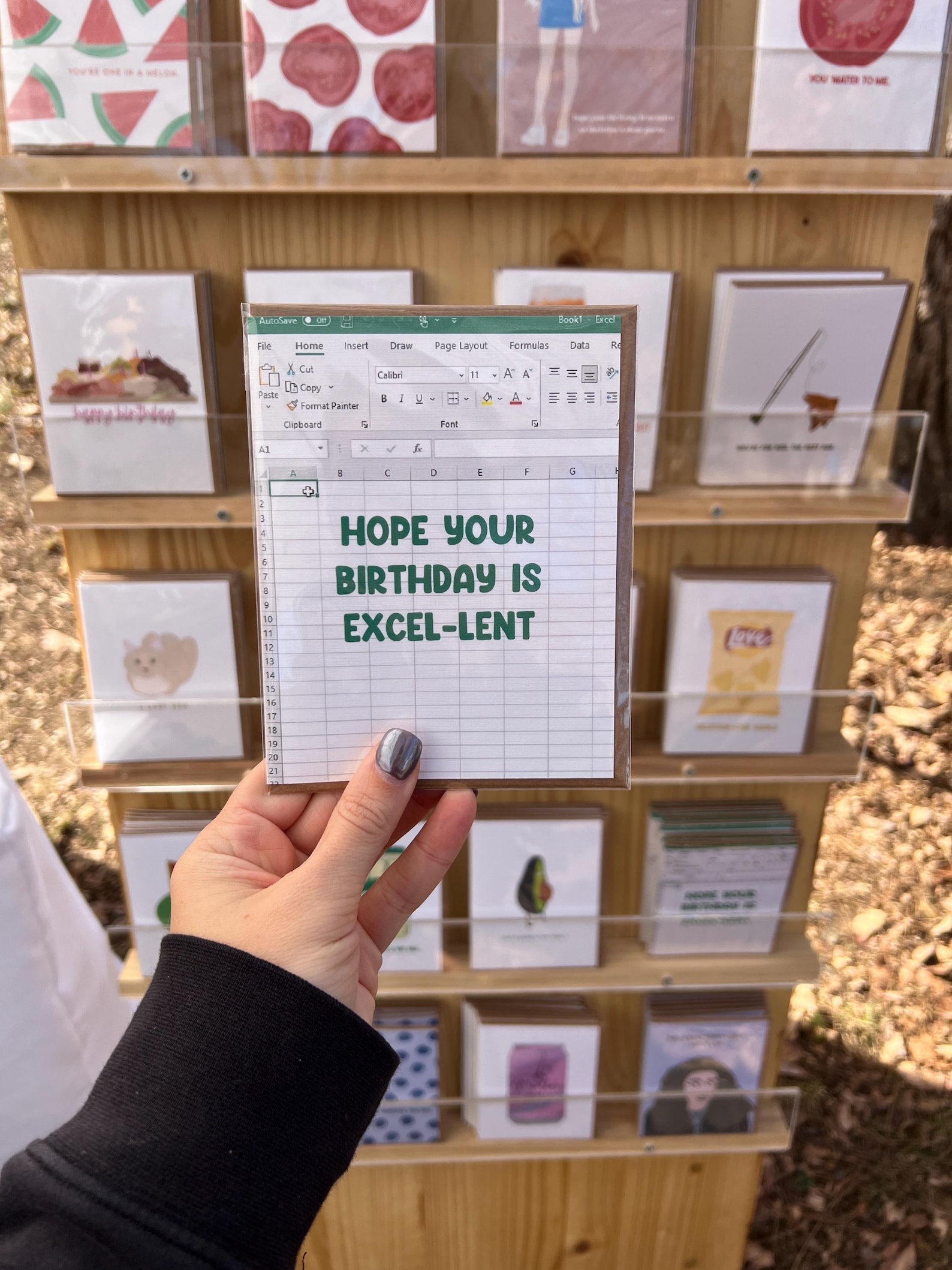 Excel Birthday Card -- Excel Nerd // Funny Excel Gift // Statistics ...