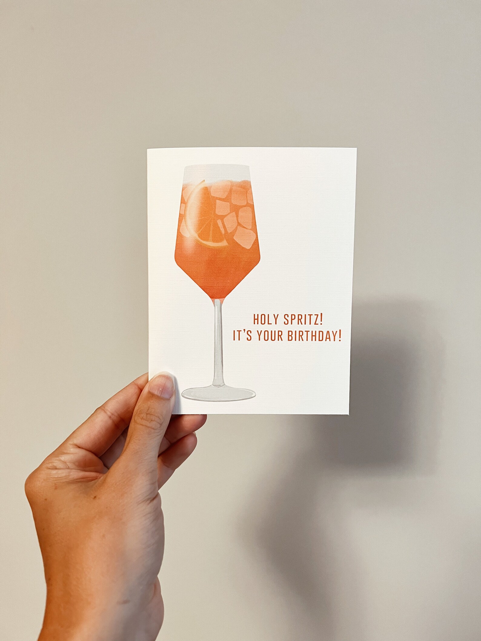 Aperol Spritz Birthday Card Birthday Card for Apreol Spritz - Etsy