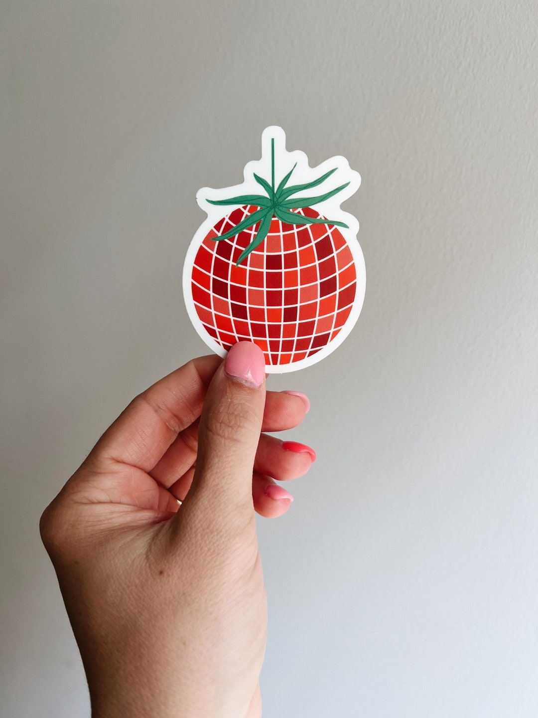 Tomato Disco Ball Sticker -- Tomato Sticker // Disco Ball Sticker ...