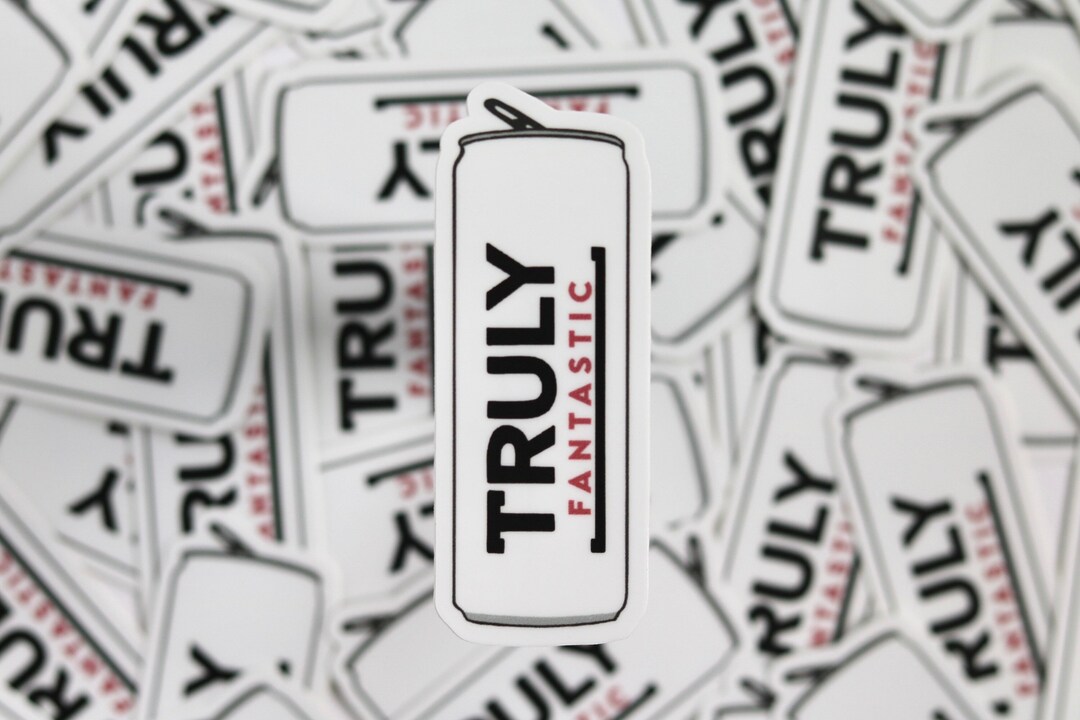 Truly Seltzer Sticker — Laptop Sticker / Water Bottle Sticker / Truly ...