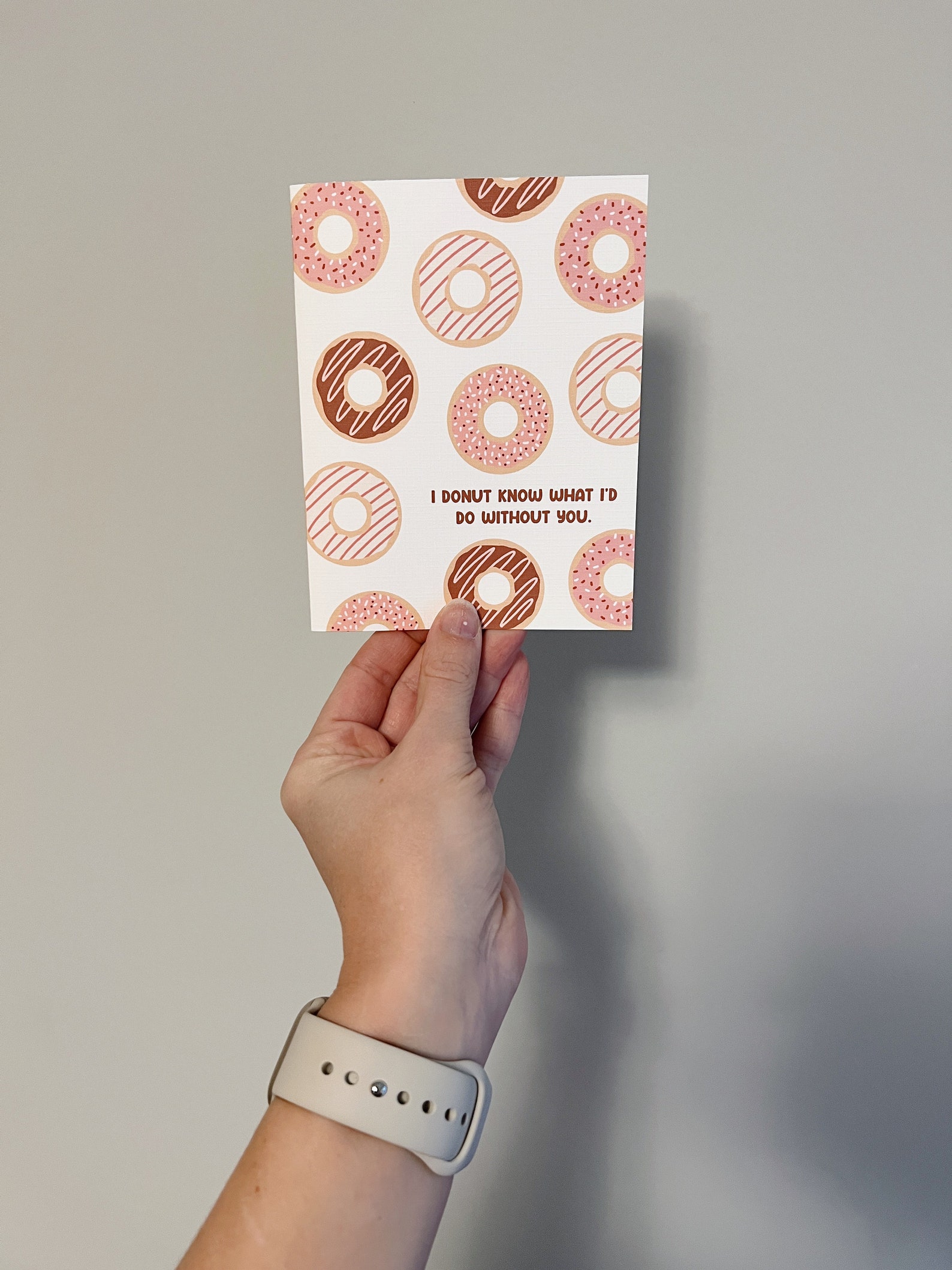Donut Valentine's Day Card -- Appreciation Card // Anniversary Cards ...