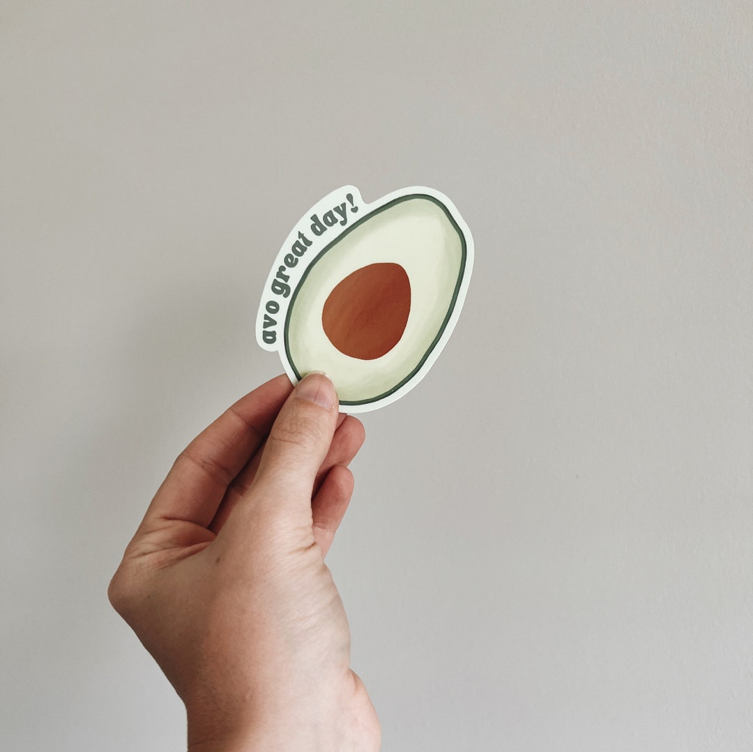Avo Great Day Avocado Sticker – Vinyl Laptop Decal - Etsy