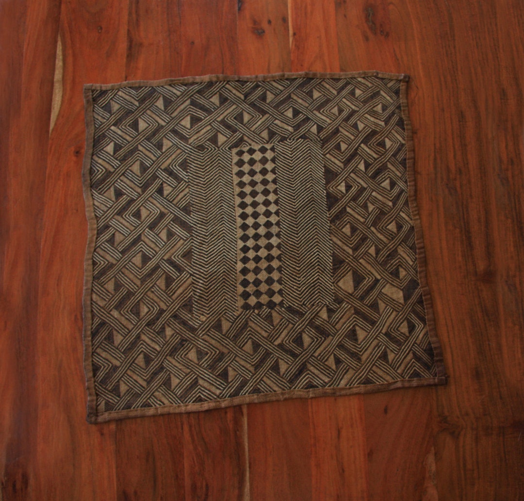 Kuba Cloth 25x26 Tapestry Wall Hanging Rug Wall Hanging African Tribal ...