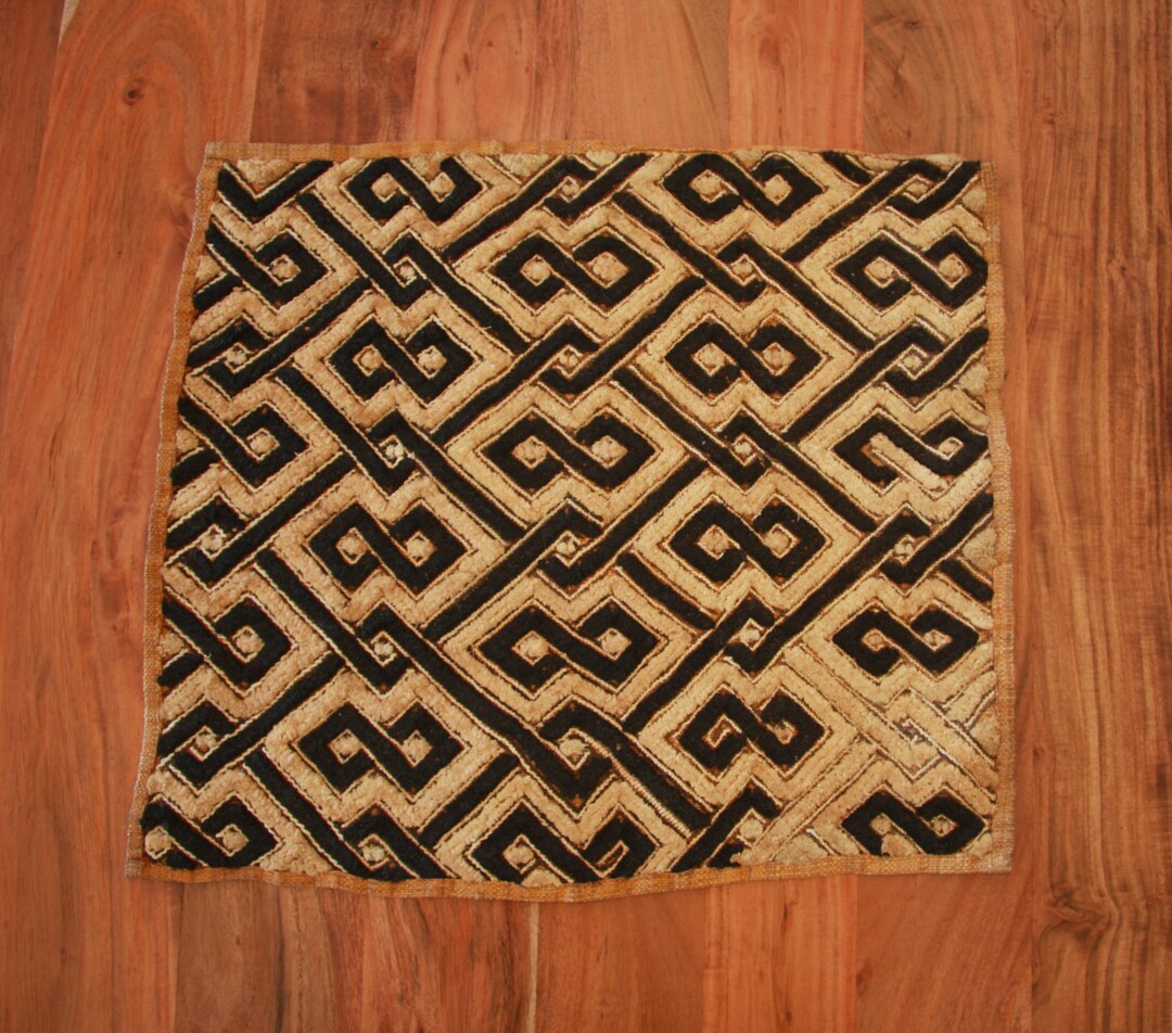 Kuba Cloth 20x23 Tapestry Wall Hanging Rug Wall Hanging African Tribal ...