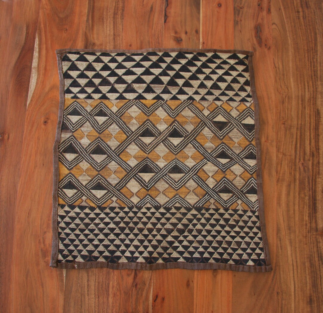 Kuba Cloth 23x24 Tapestry Wall Hanging Rug Wall Hanging African Tribal ...
