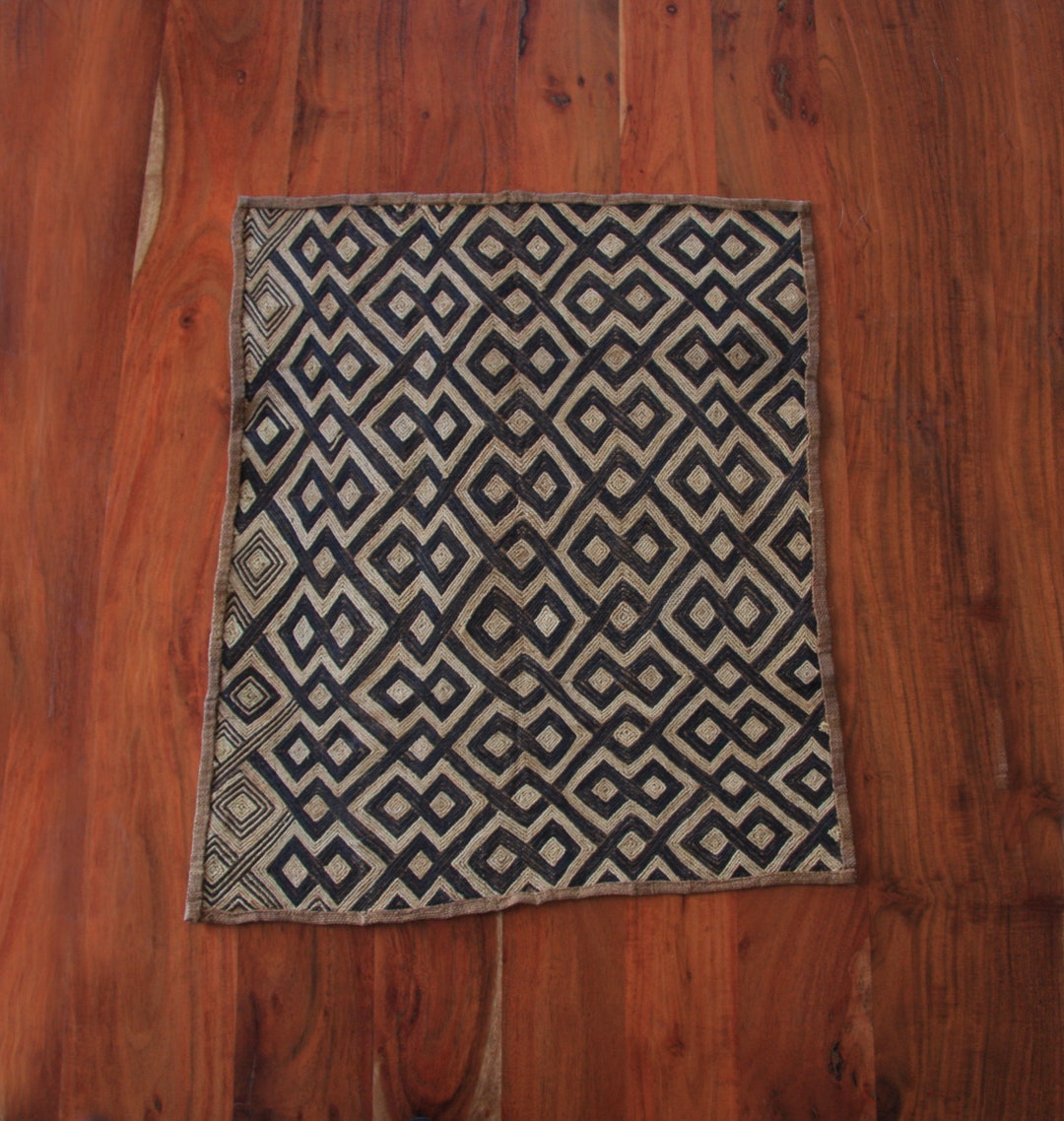 Kuba Cloth 23x28 Tapestry Wall Hanging Rug Wall Hanging African Tribal ...