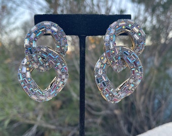 Double Loop Leather Earrings - Etsy