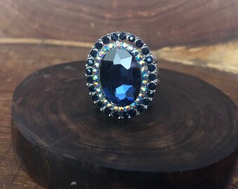 Navy Blue Ring | Etsy