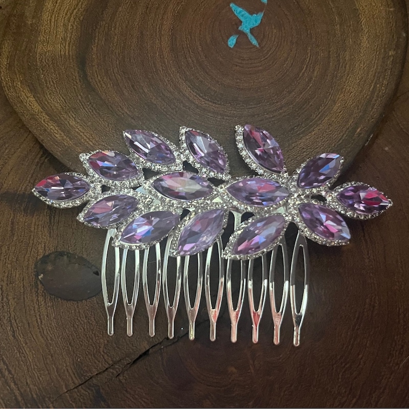Purple Hair Comb - Etsy