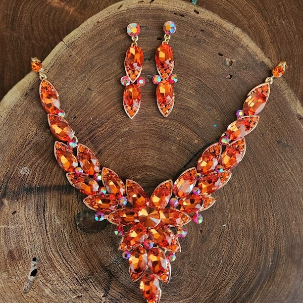 Orange Rhinestone - Etsy