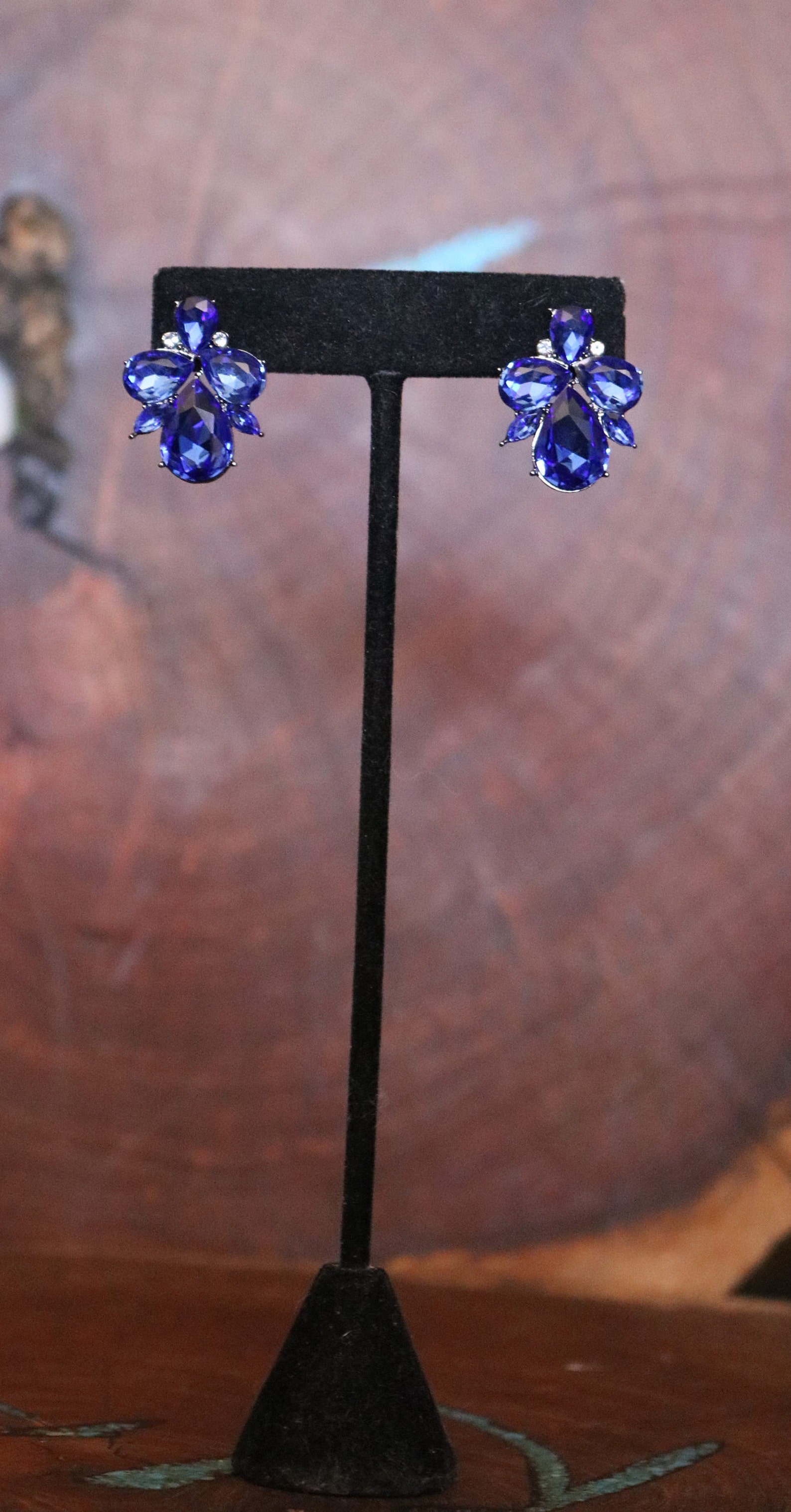 Sapphire Blue Earrings Royal Blue Stud Earrings Sapphire - Etsy