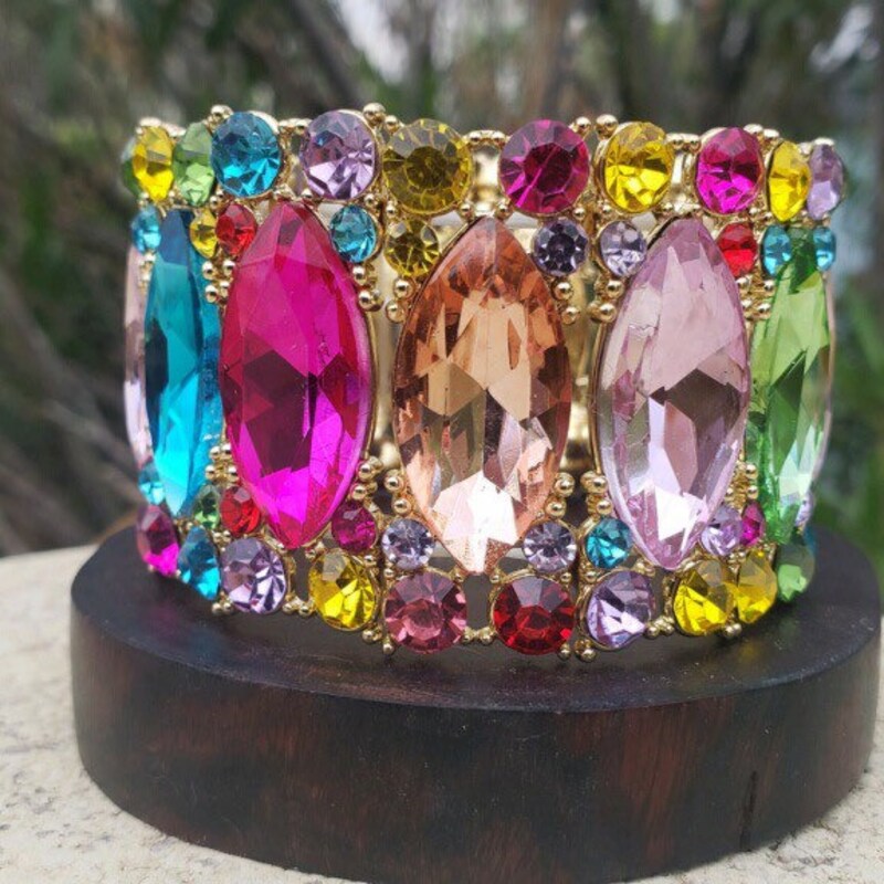 Large Stone Bracelet - Etsy