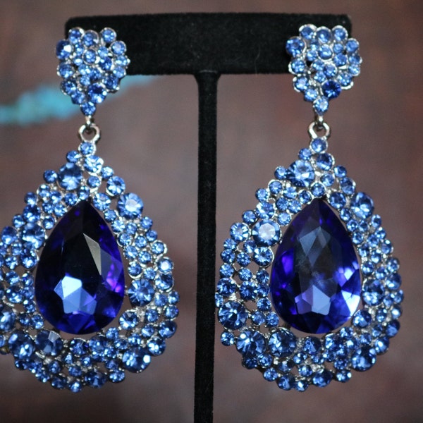 Blue Earrings - Etsy